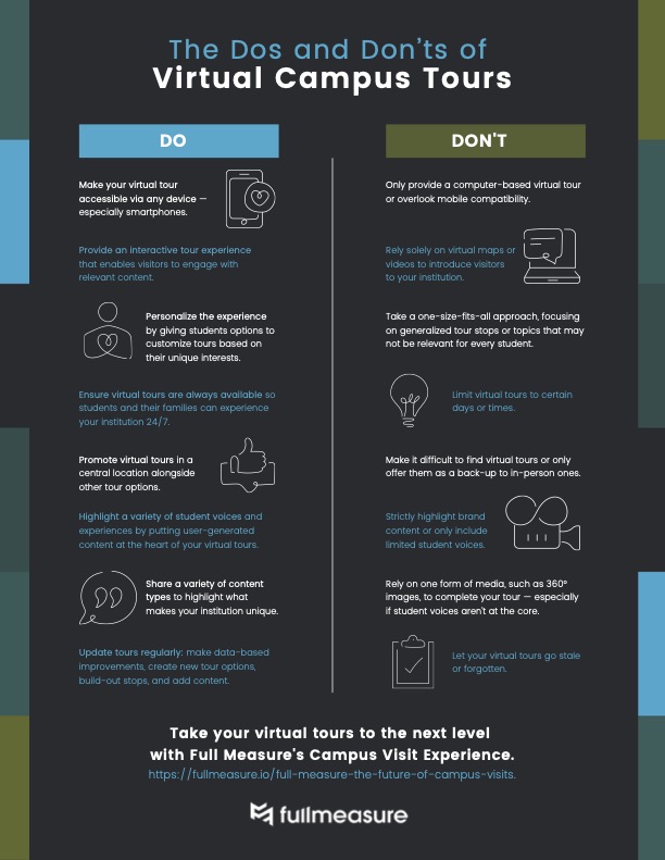 Do's and Dont's of Virtual Campus Tours